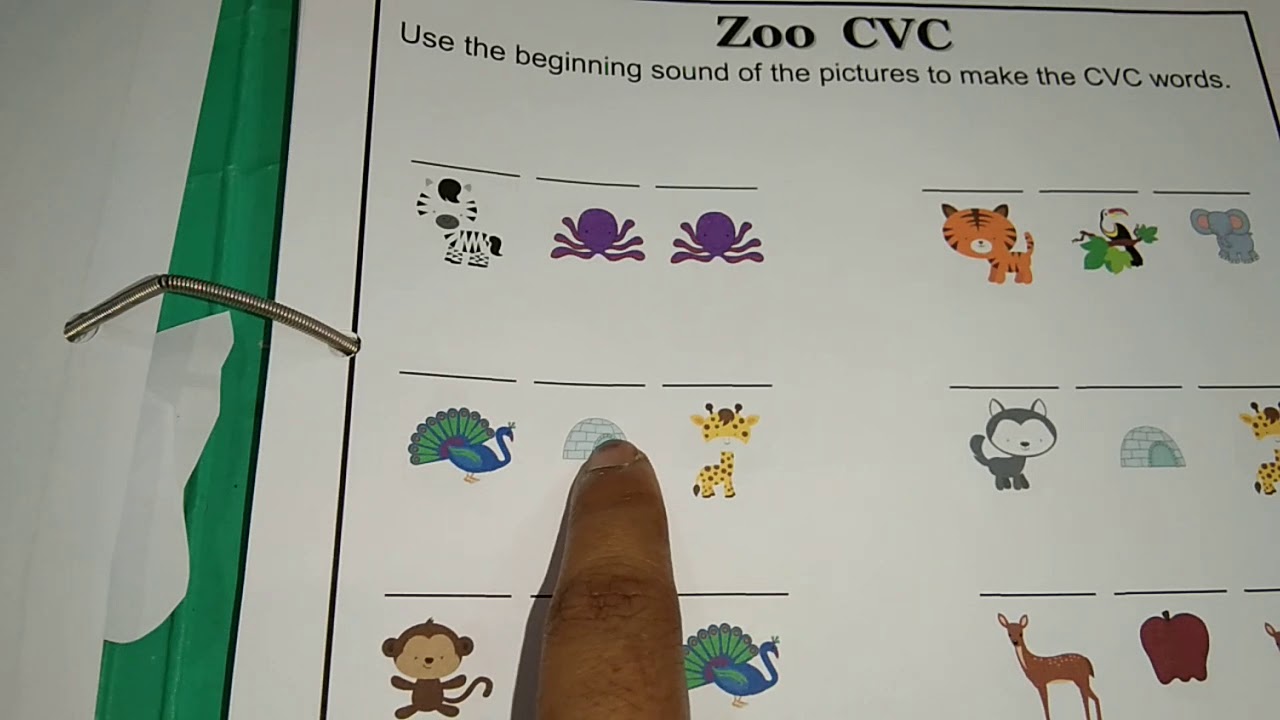Zoo Themed File Folder - YouTube