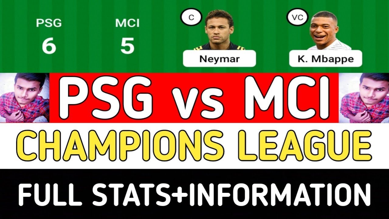 PSG vs MCI | PSG vs MCI DREAM11 TEAM - YouTube