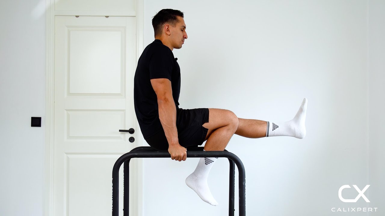 How To Do One Leg L-sit Hold - YouTube