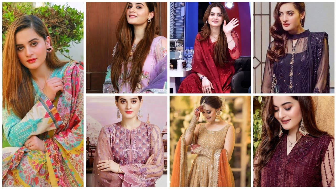 Beautiful Pakistani model aiman khan | latest designer wear dresses ...
