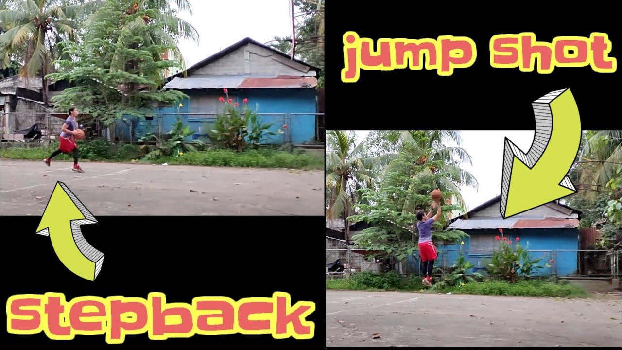 practicing a step back l hop step l jump shot - YouTube