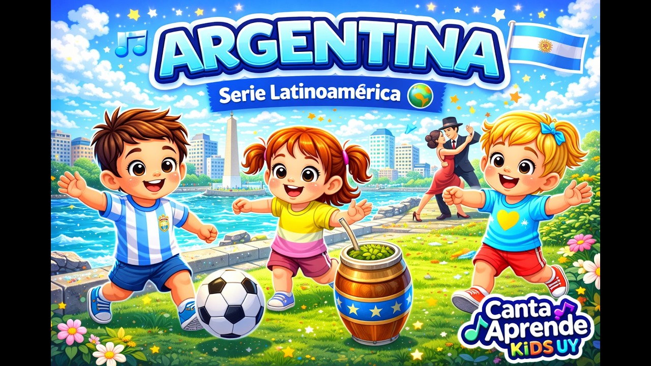 👉 Argentina para Niños 🌎 Serie Latinoamérica | Canción Infantil ...