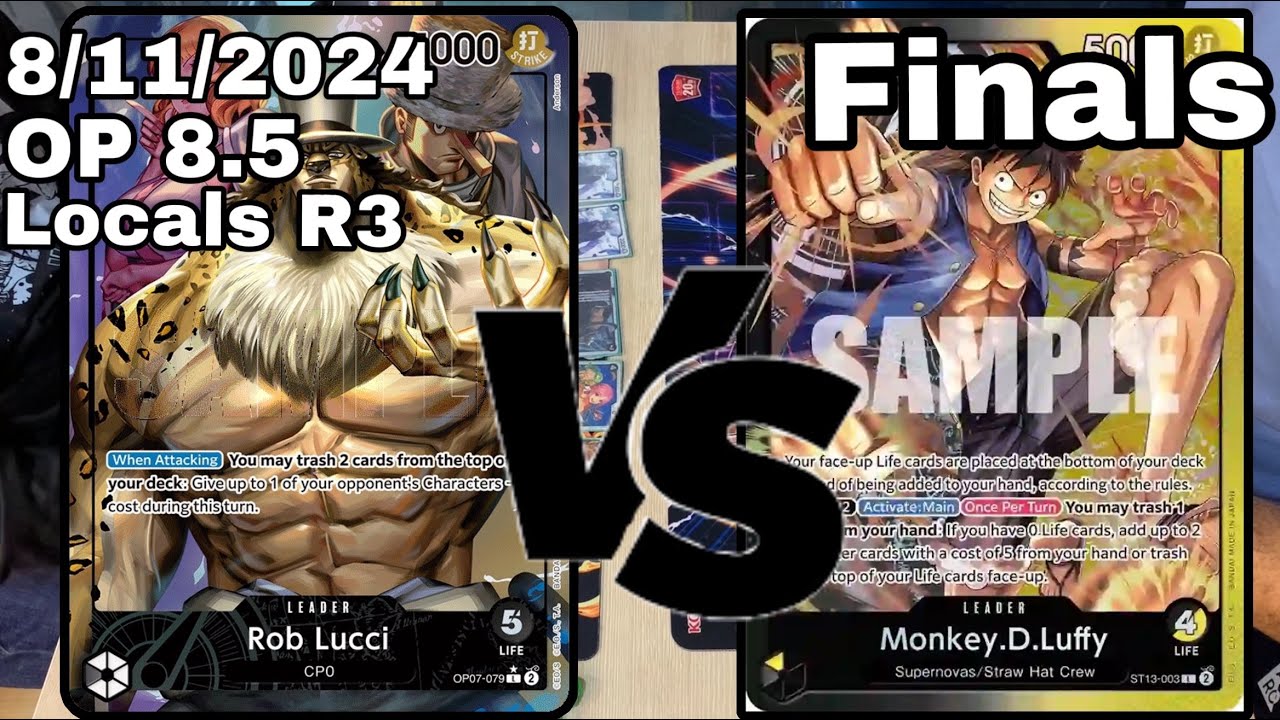 OP8.5 B Lucci vs BY Luffy R3 | One Piece TCG Gameplay - YouTube