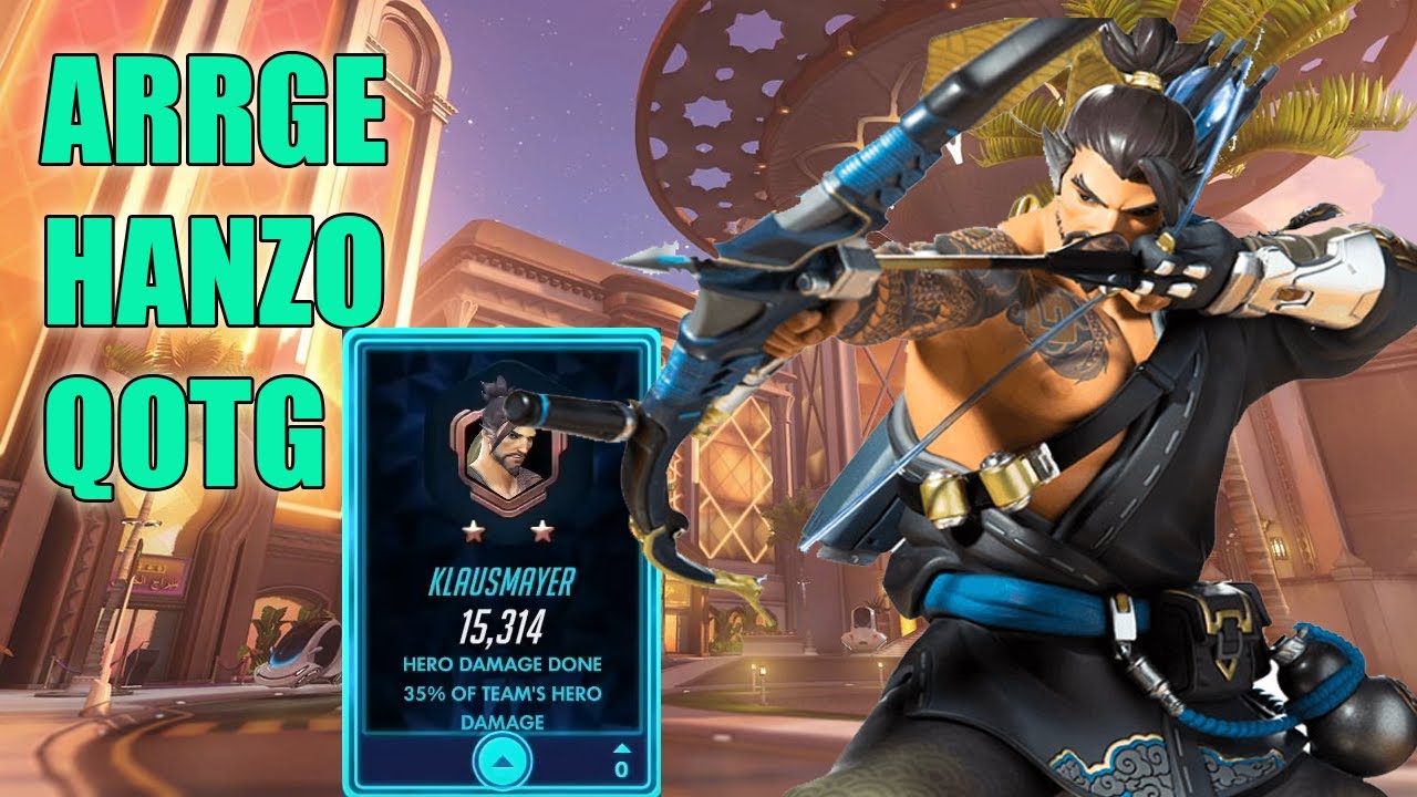 ARRGE EU HANZO GAMEPLAY 15K DMG - PRO OVERWATCH SEASON 22 - YouTube