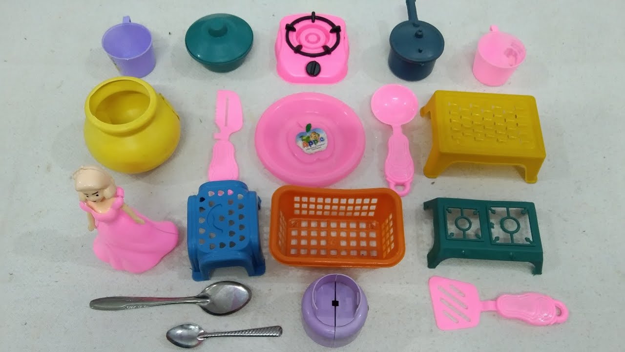 Diy Unboxing Amazing Mini Kitchen set||Latest Steel And Plastic Kitchen ...