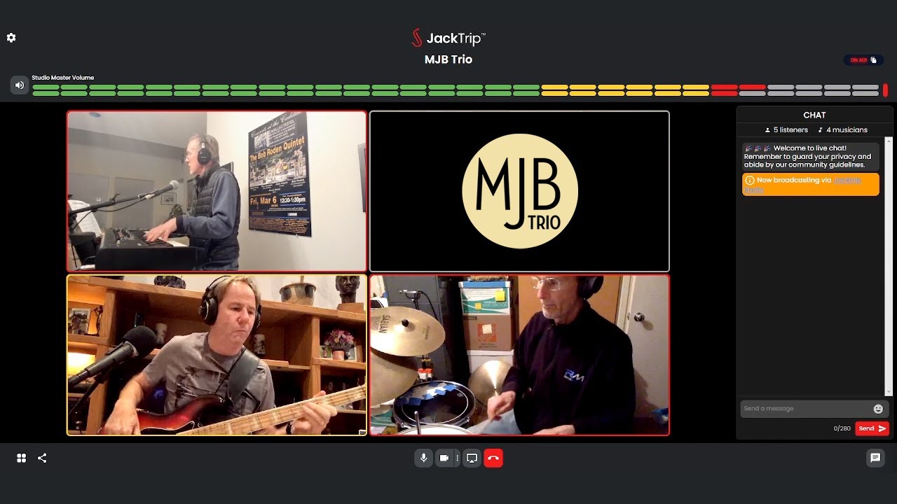 MJB Trio Sample Using Video on JackTrip Virtual Studio - YouTube