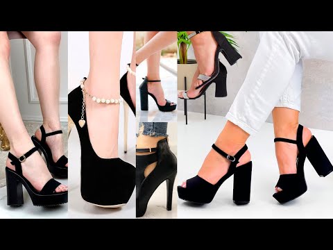 Аёллар ва кизлар учун пошнали туфлилар каблук