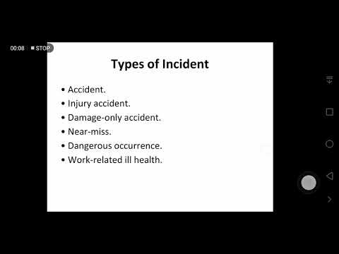 Types of Incident and Accident according to Occupational health and ...