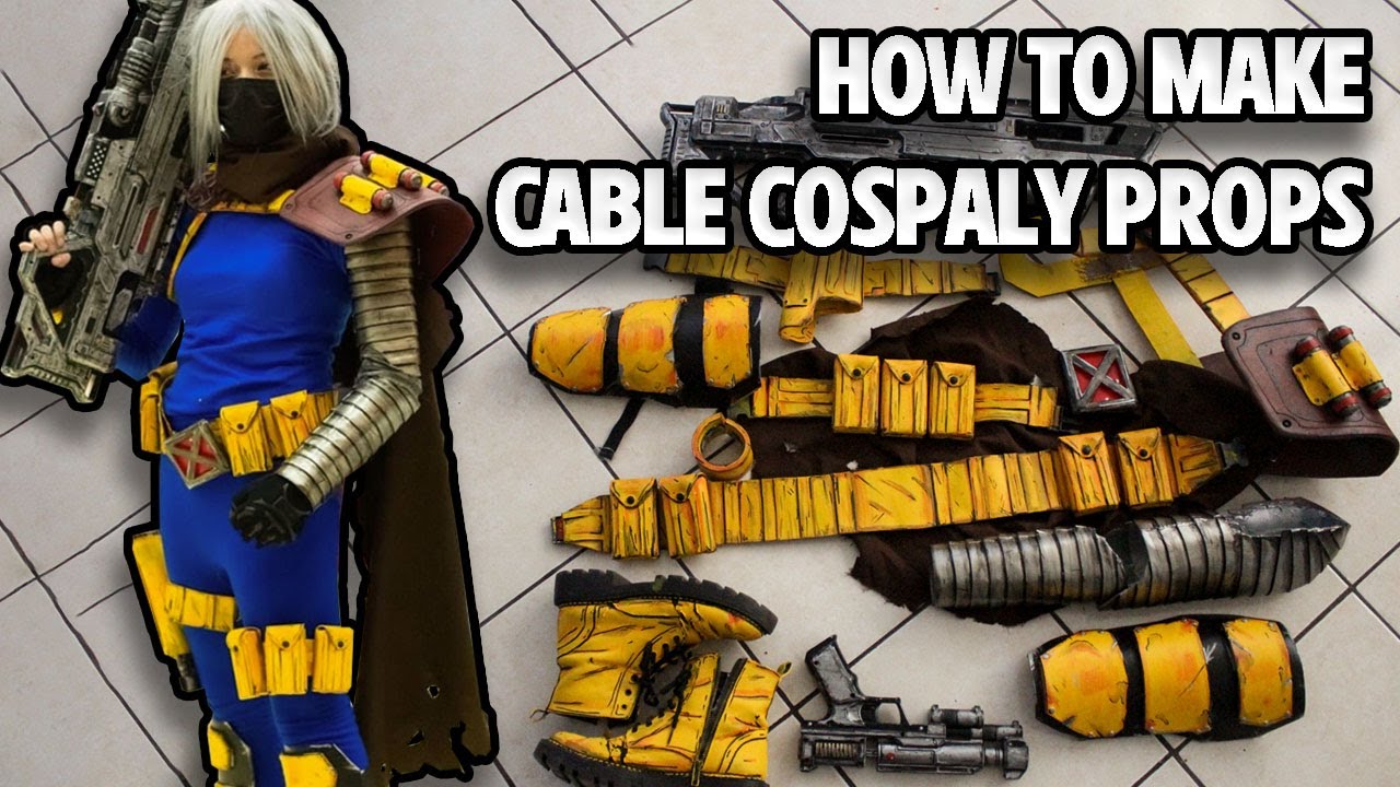 Cable X-men Cosplay y props metraje TUTORIAL / Marvel Comics X-Men ...