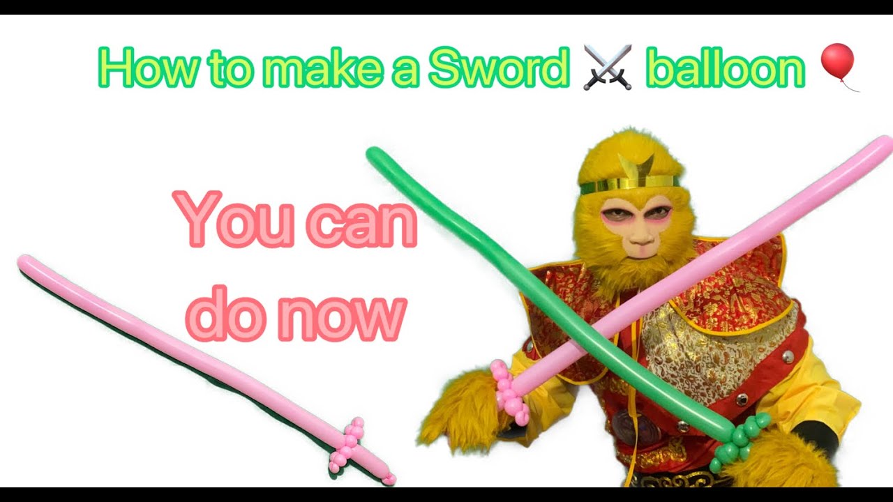 How to make a Sword - Ou khong doubles balloon sword #2 - YouTube