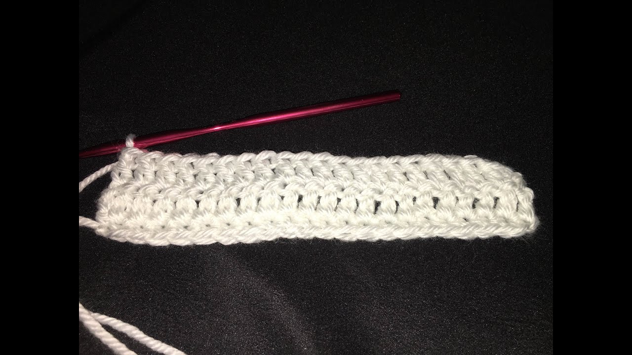 learn how to do a double crochet chain, for beginners - YouTube