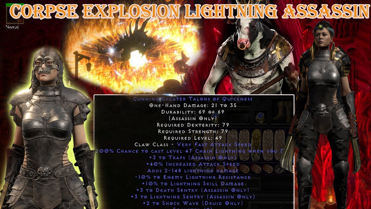 Lightning Assassin with Corpse Explosion: The Ultimate Farming Build in ...