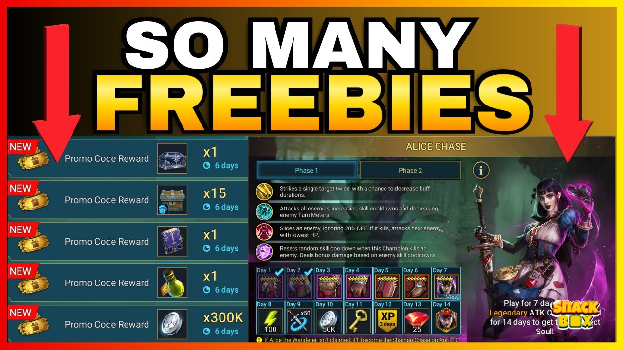 NEW PROMOCODE, ALICE CHASE, MARKET UPDATE AND MORE!! | Raid: Shadow ...