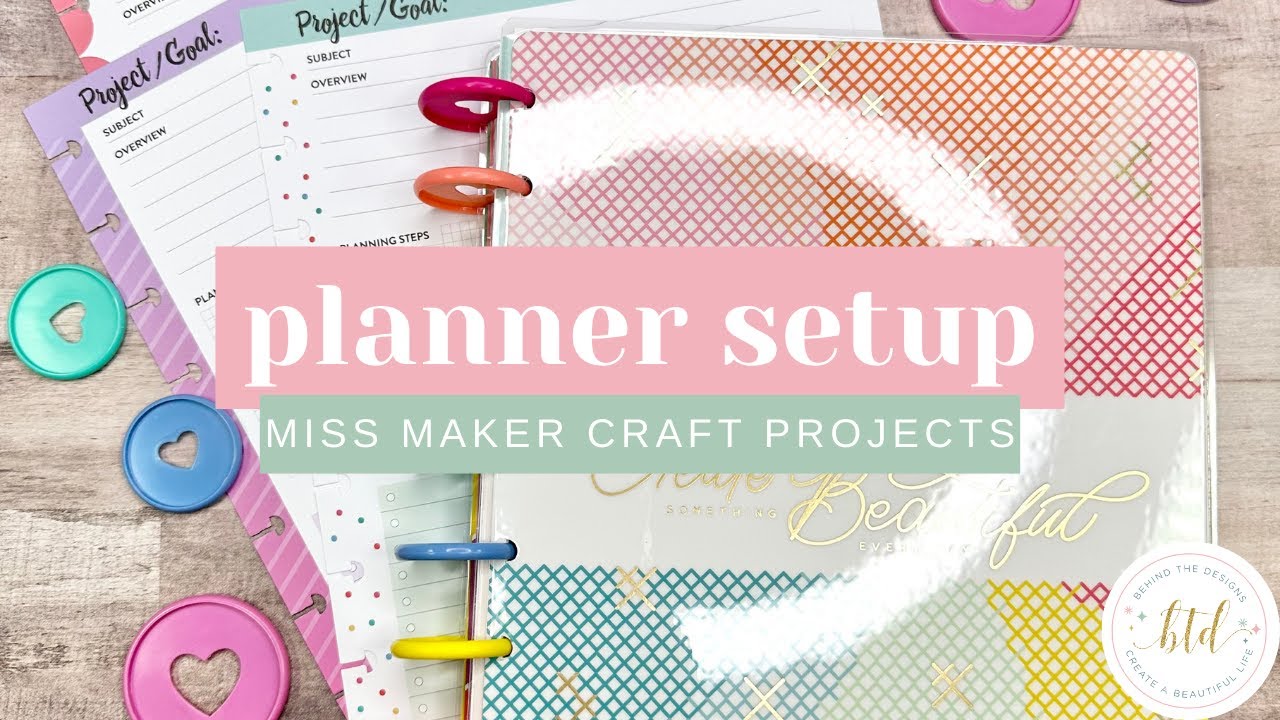 PLANNER SETUP 2023 | Craft Projects Notebook Happy Planner Miss Maker ...