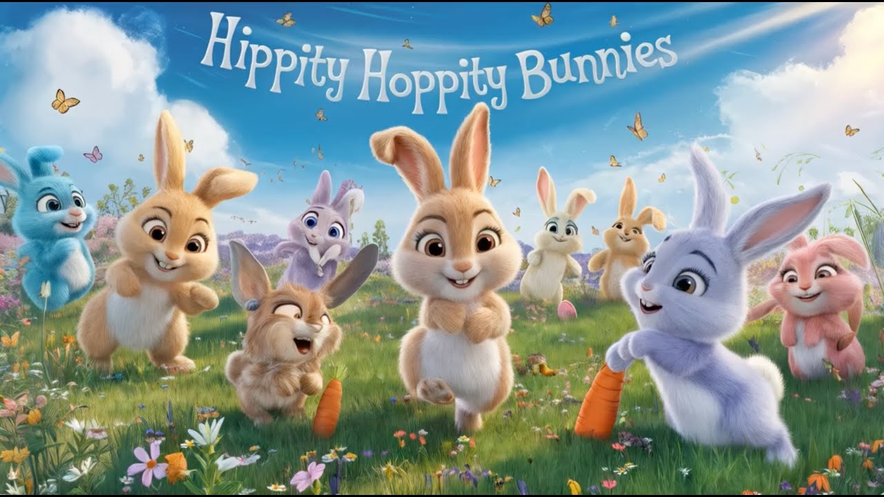 Hippity Hoppity Bunnies | Fun Sing-Along Song for Kids | Nursery Rhymes ...