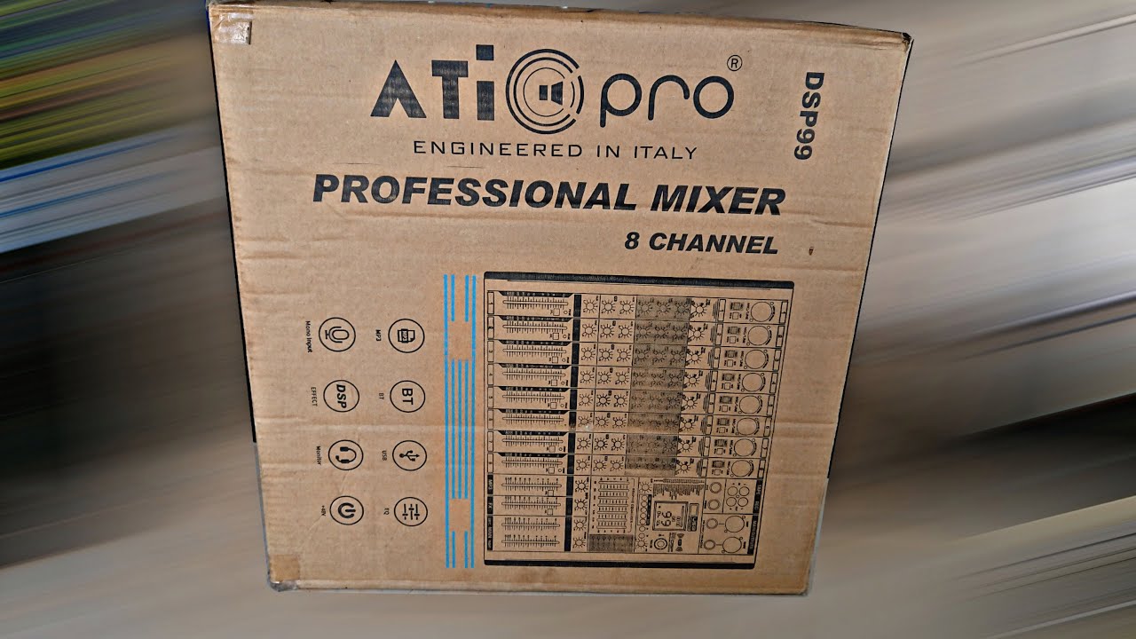 ATI PRO 8 CHANNEL MIXER UNBOXING & REVIEW - YouTube