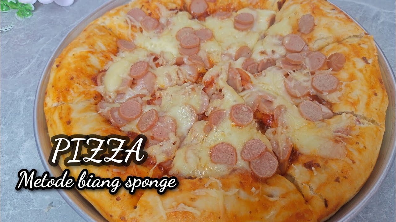 PIZZA dengan metode biang sponge ~ lembut tanpa mixer - YouTube