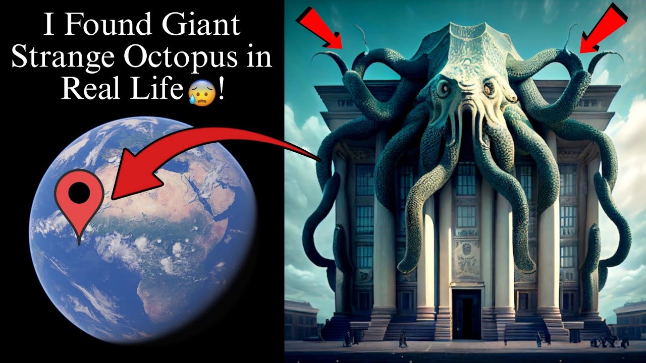 🤯I Found Strange Giant Octopus In Real Life On Google Maps & Google ...