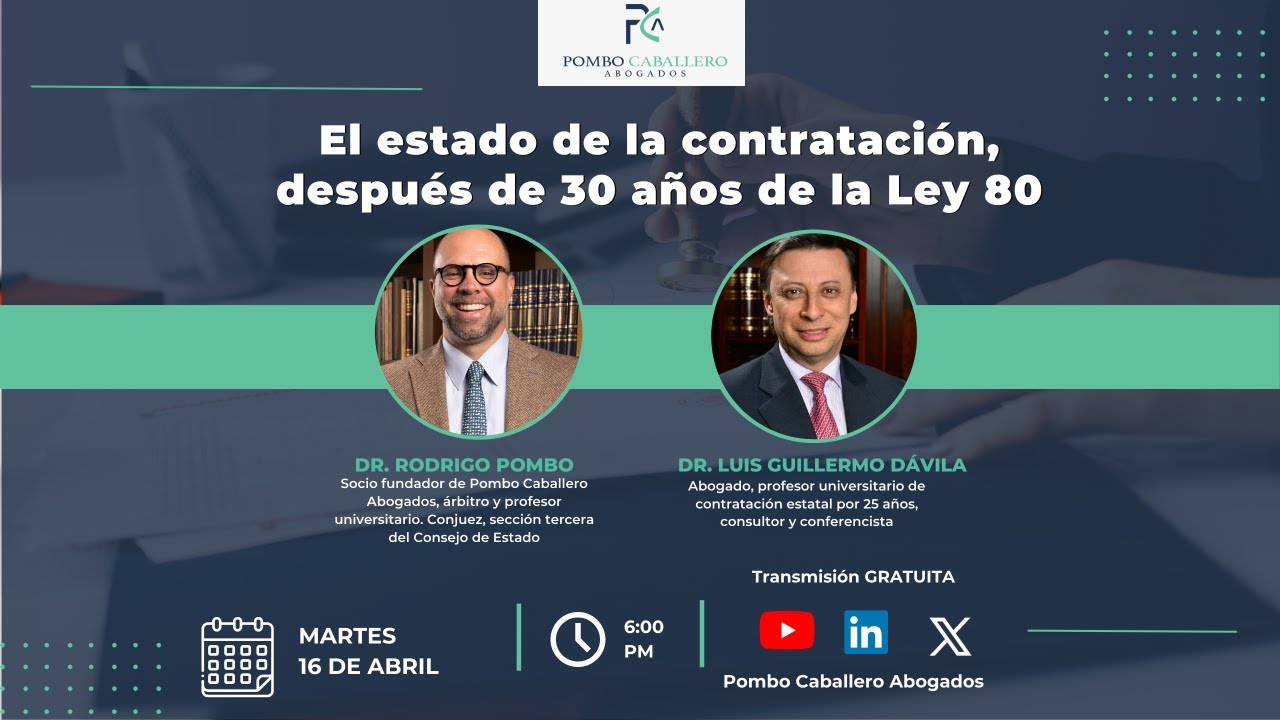 El estado de la contratación, después de 30 años de la Ley 80 - YouTube