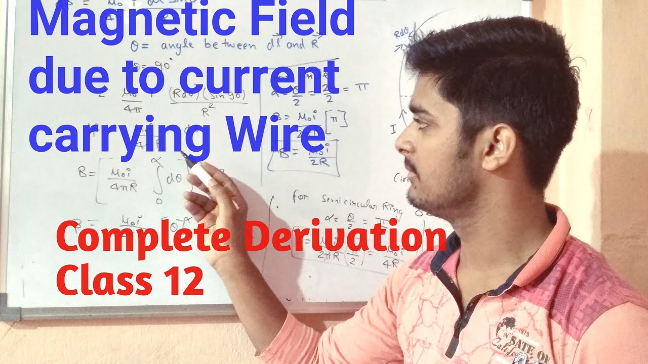 Magnetic Field due to current carrying wire ||infinite length and ...