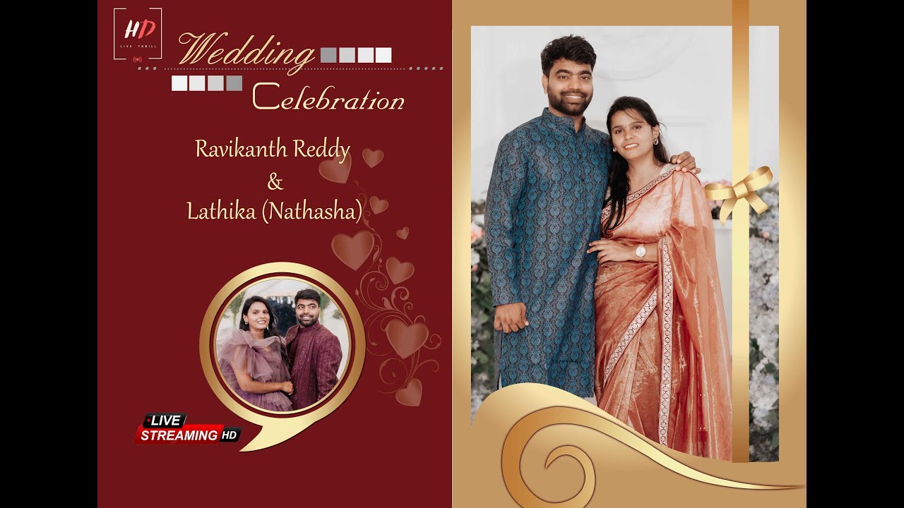 RAVIKANTH REDDY weds LATHIKA (Nathasha) ......../////// HD LIVE THRILL ...