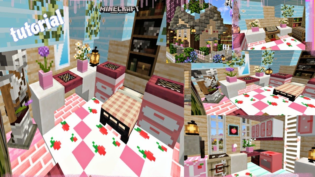 minecraft aesthetic starter house interior design tutorial in minecraft ...