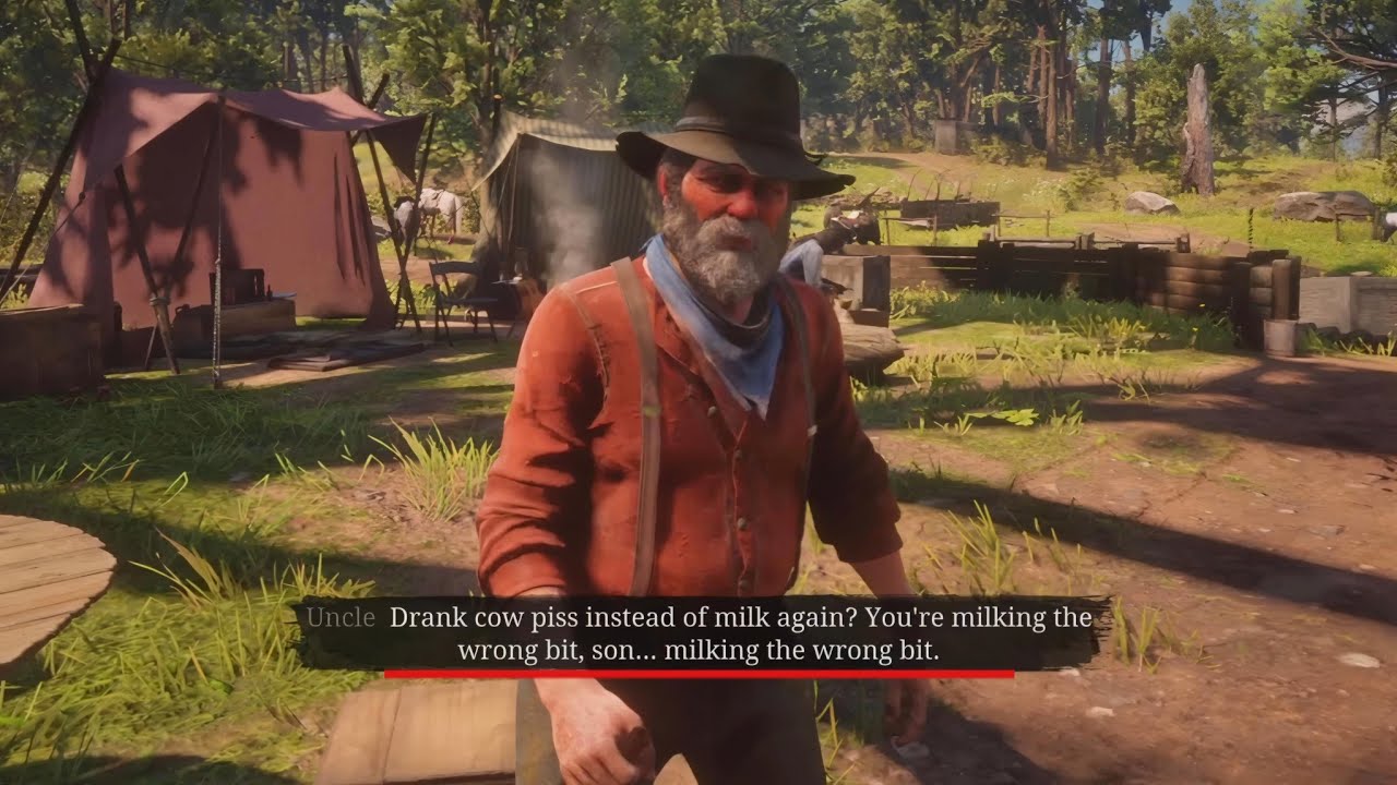 Uncle's metaphors are just like him, strange and hilarious | Rdr2 - YouTube