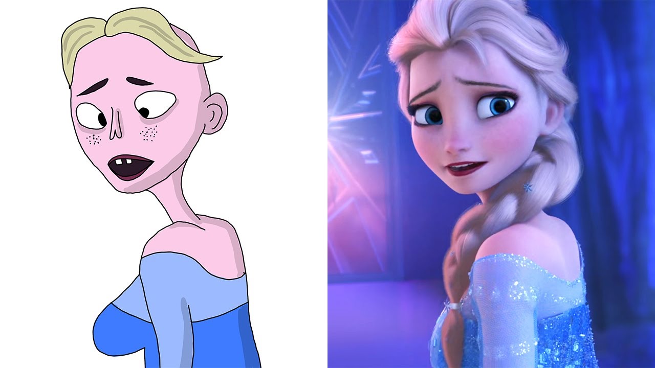 Frozen Elsa Drawing Meme (Funny Drawing) - YouTube