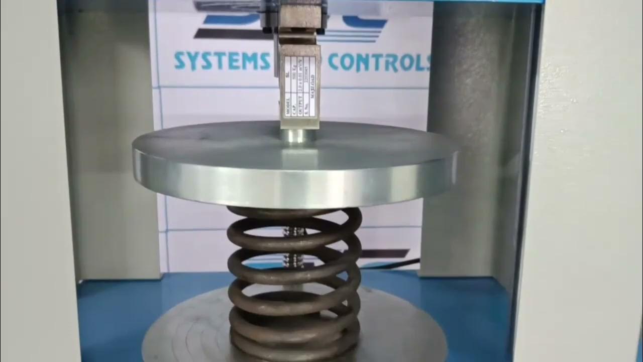 DIGITAL SPRING LOAD TESTING MACHINE - YouTube