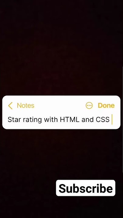 Star Rating #html#css#ai#python#viral#ytshorts#trending - YouTube
