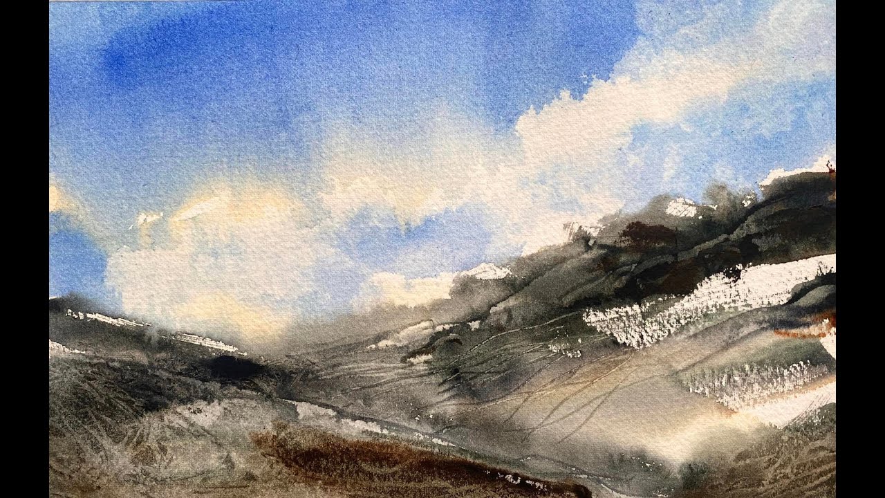 Watercolor TIP #5 Paint Loose DIRECTIONAL BRUSHWORK! Beginners ...