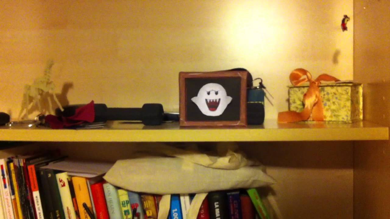 Papercraft - Boo ( from super mario ) always looking you!!! - YouTube