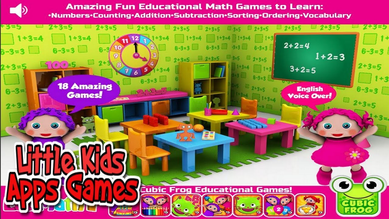 Cubic Frog Funny Preschool Games Kids EduMath Gameplay - YouTube