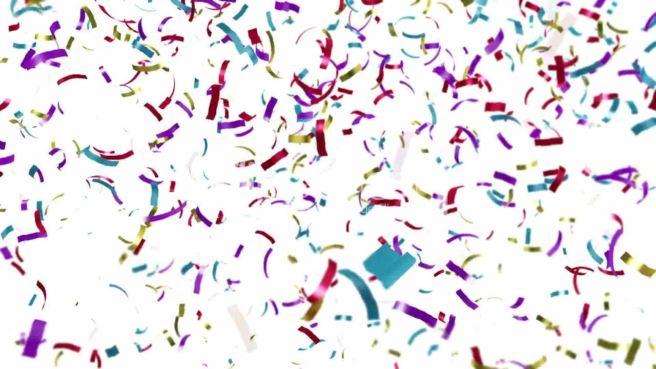 Slow Motion confetti!!! (raw) - YouTube