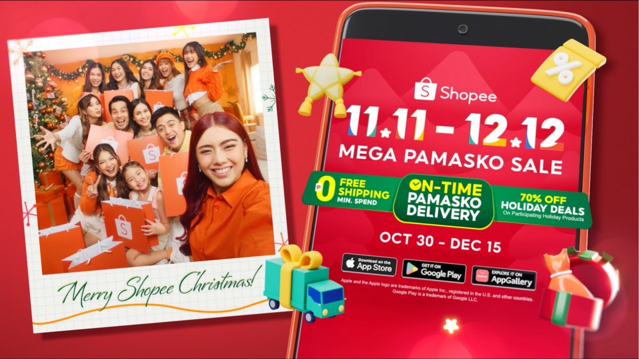 Shopee 11.11 Mega Pamasko Sale na ngayong October 30 - November 12 ...