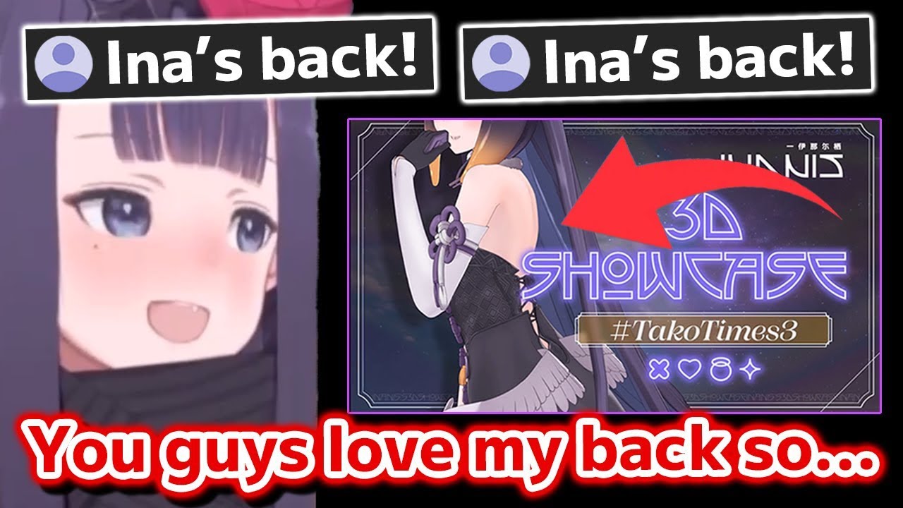 Ina used her Back Pose for her 3D Showcase Thumbnail because... [Ina's ...