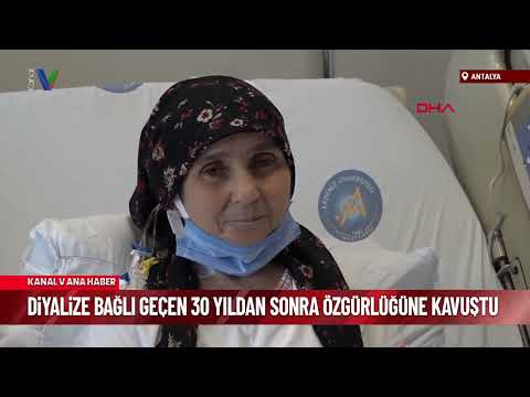 DİYALİZE BAĞLI GEÇEN 30 YILDAN SONRA  ÖZGÜRLÜĞÜNE KAVUŞTU