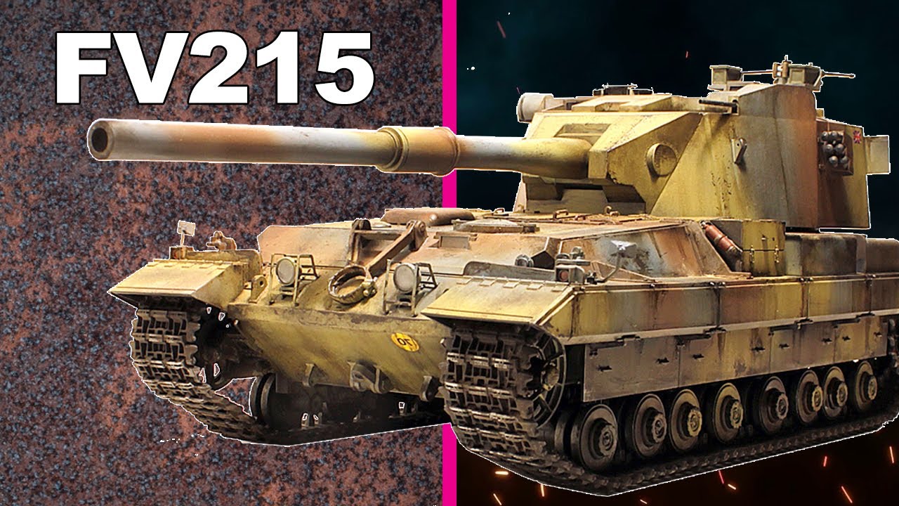 Самый МОЩНЫЙ Британский Истребитель танков FV215 времен Холодной Войны ...