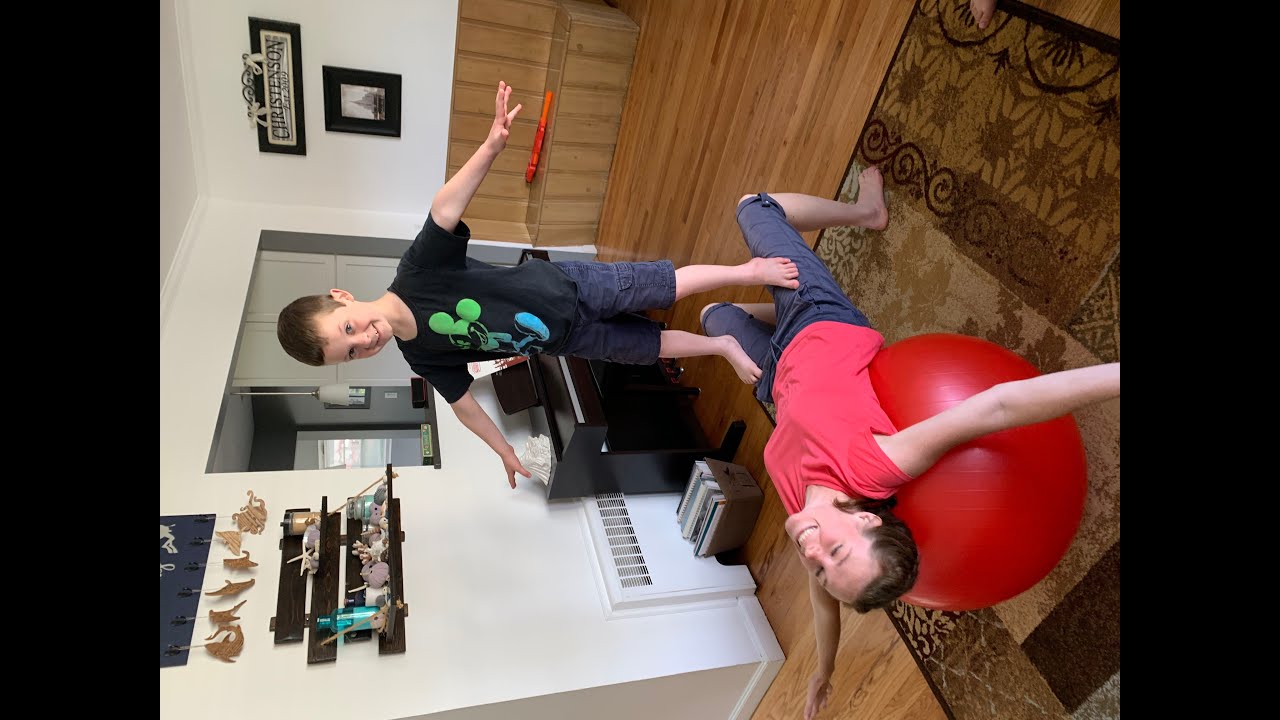 Yoga ball exercises version 2 - YouTube