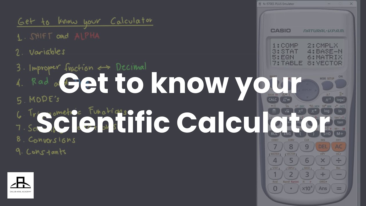 Get to know your Scientific Calculator (Basics) | Tagalog - YouTube