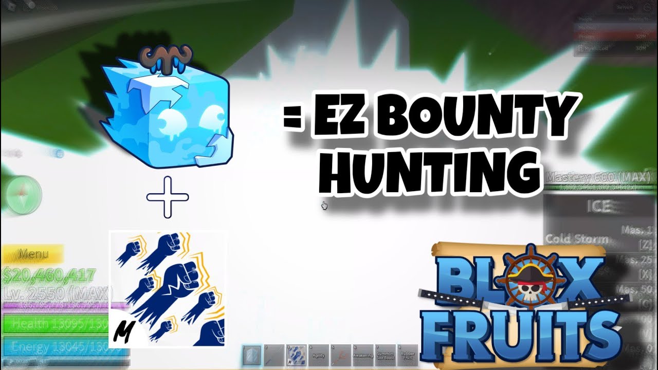 This is the BEST ICE Combo For Bounty Hunting... (Blox Fruits) - YouTube