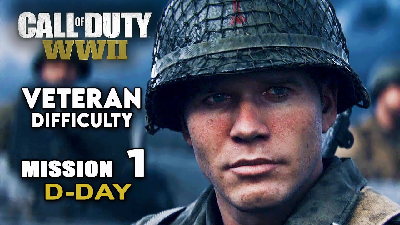 D-Day - Omaha Beach Normandy | Call of Duty WW2 Mission 1 FULL Veteran ...