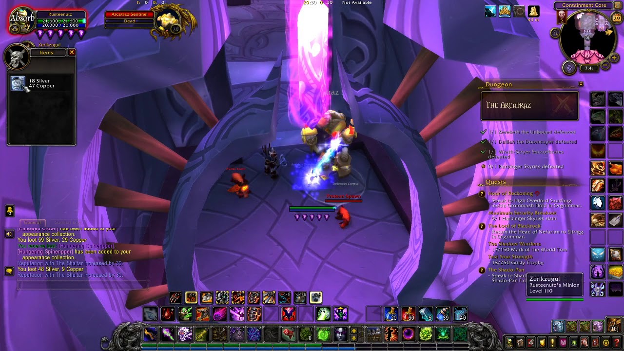 The Arcatraz Dungeon run - YouTube