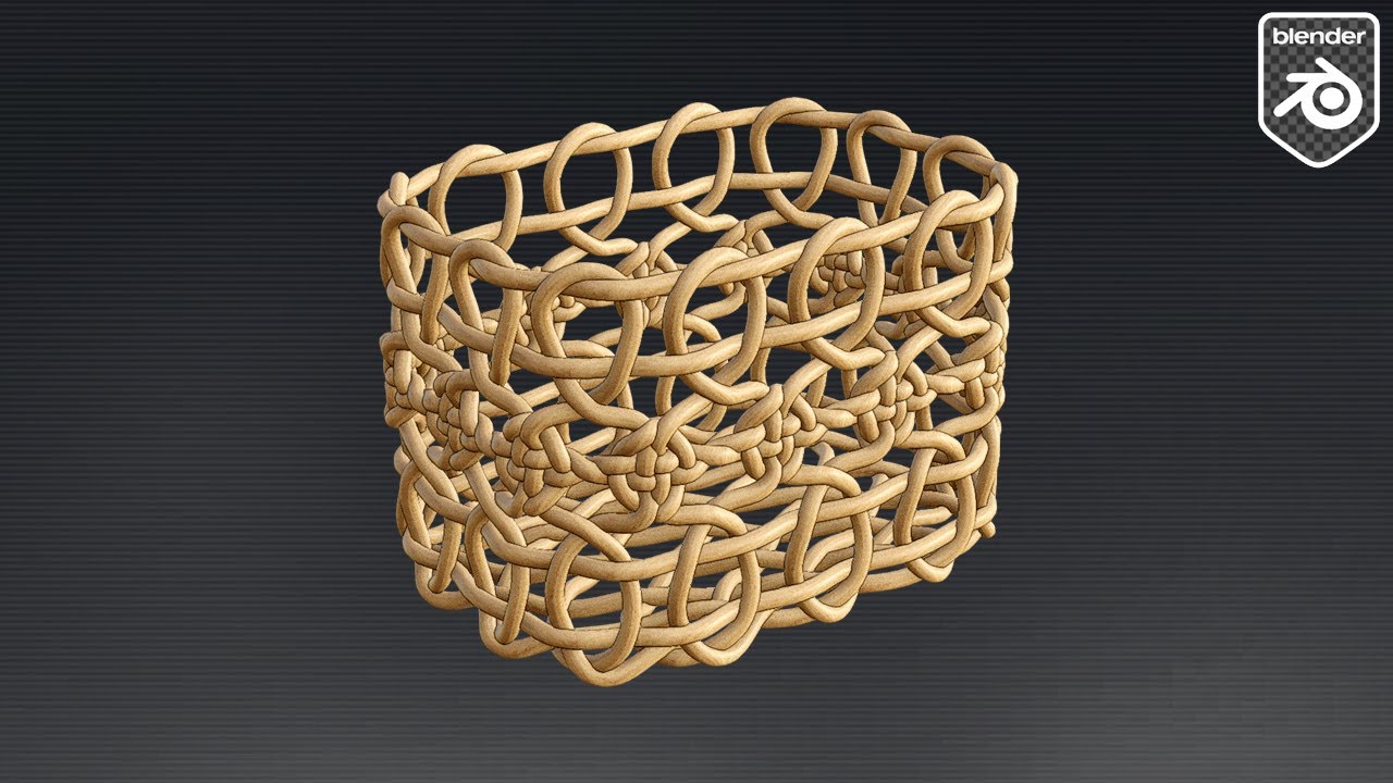How to Model a Wicker Box in Blender 3D - YouTube