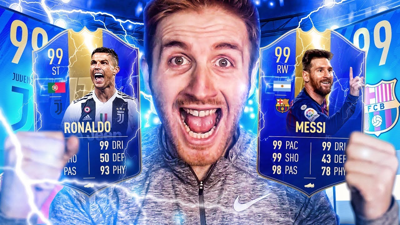 I PACKED TOTS RONALDO AND TOTS MESSI IN 1 PACK! - YouTube