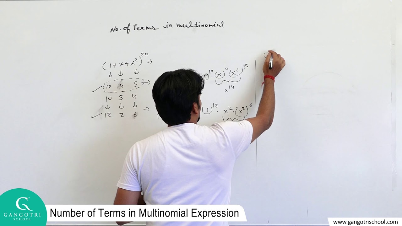Mathematics Binomial Theorem Number of Terms in Multinomial Expression ...