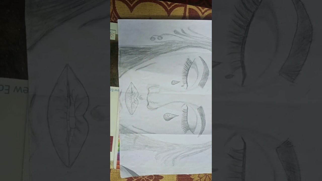sad face pencil drawing - YouTube