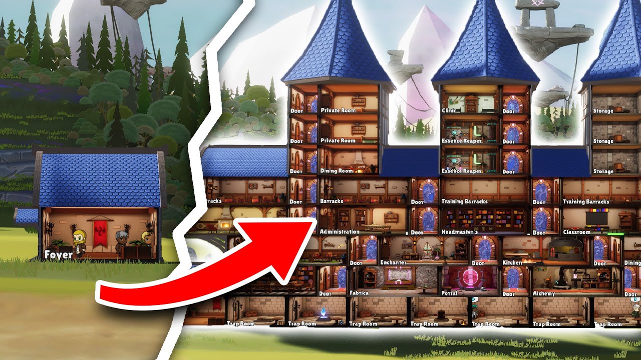 WIZARD Tower Base Builder!? - Artificers Tower - Management Colony Sim ...