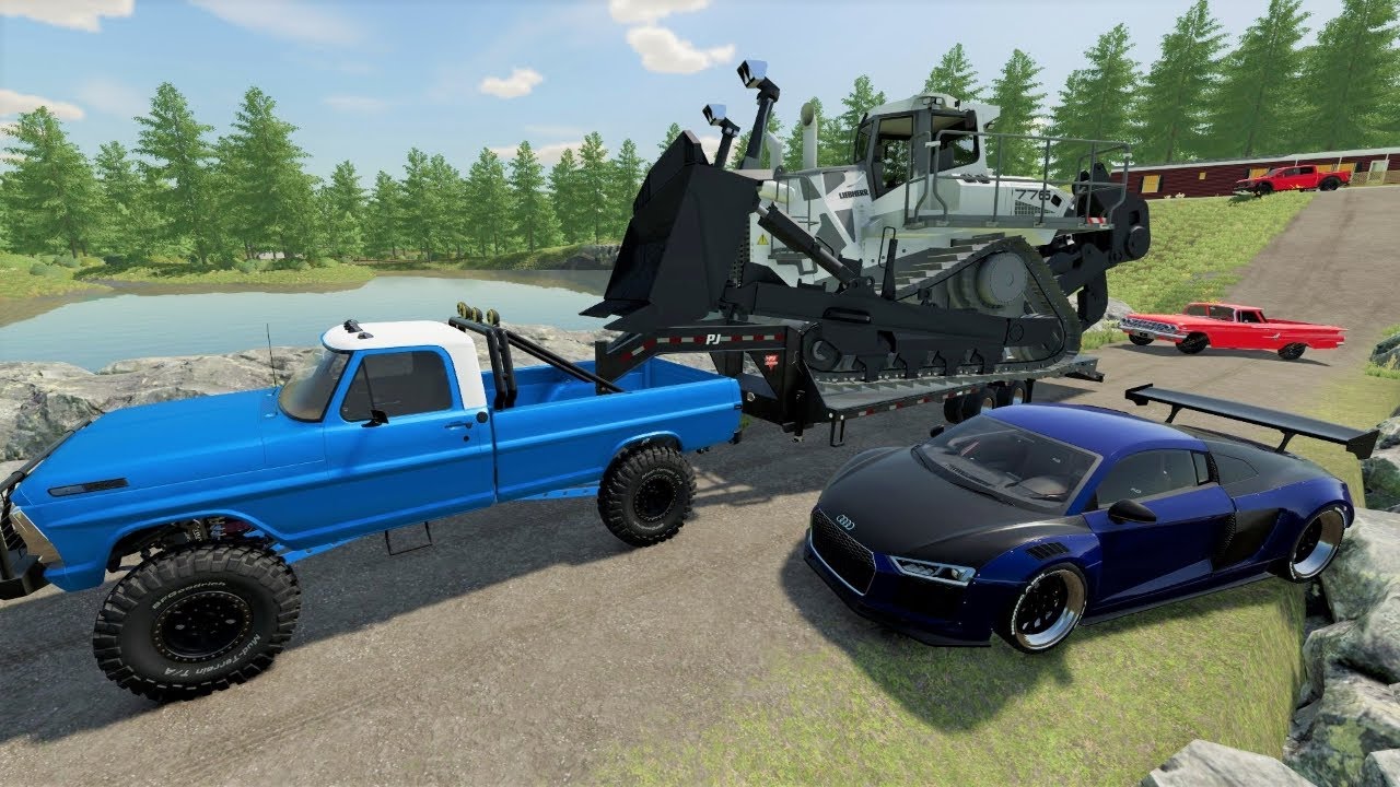 We repo a house and expensive race car | Farming Simulator 22 - YouTube