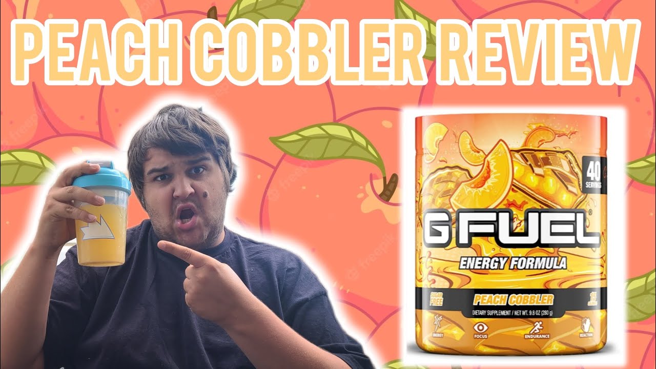 GFUEL "PEACH COBBLER" FLAVOUR TASTE TEST & REVIEW - YouTube